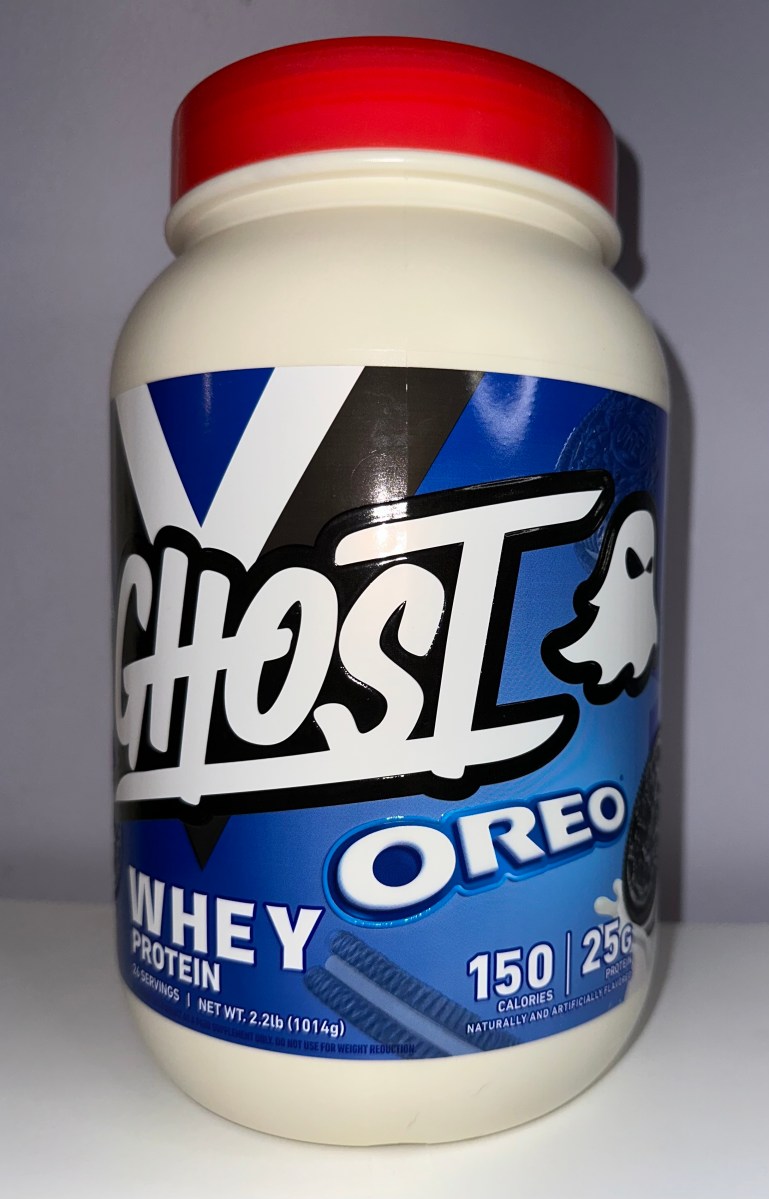 Ghost whey protein In oreo flavor review – The Olive Unicorn Beauty Review