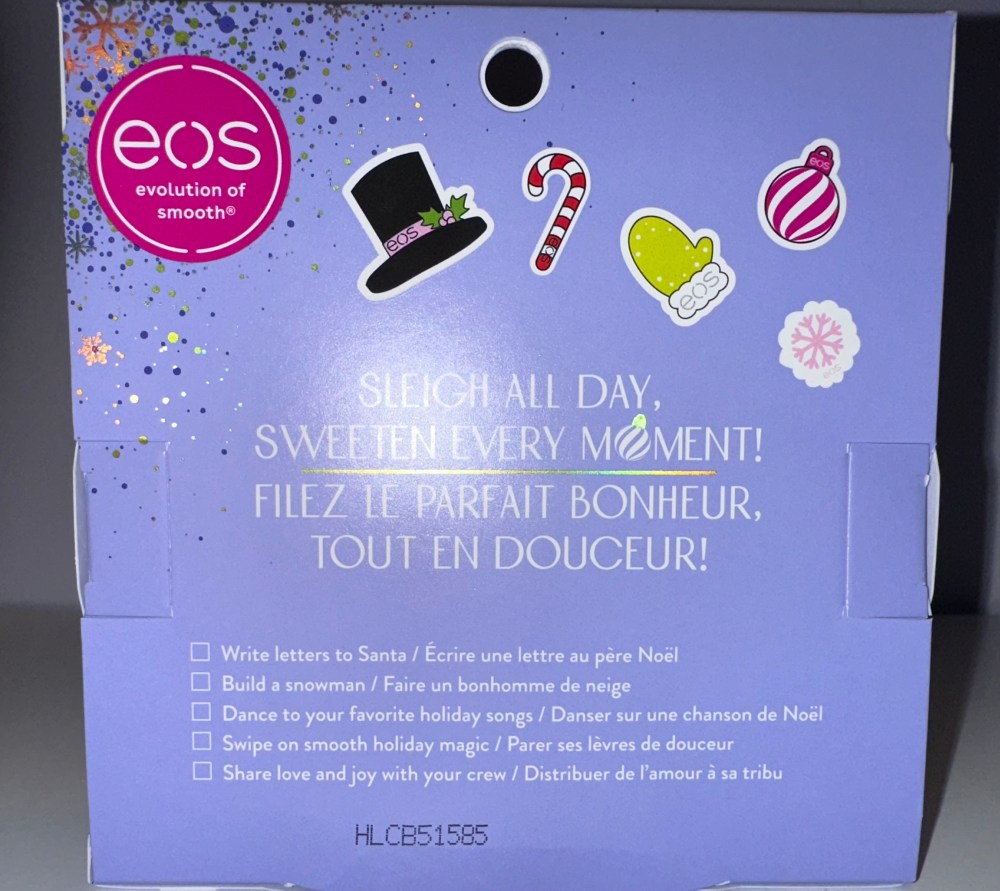 eos holiday collection: sugar plum spritz, candy apple , and candy cane ...