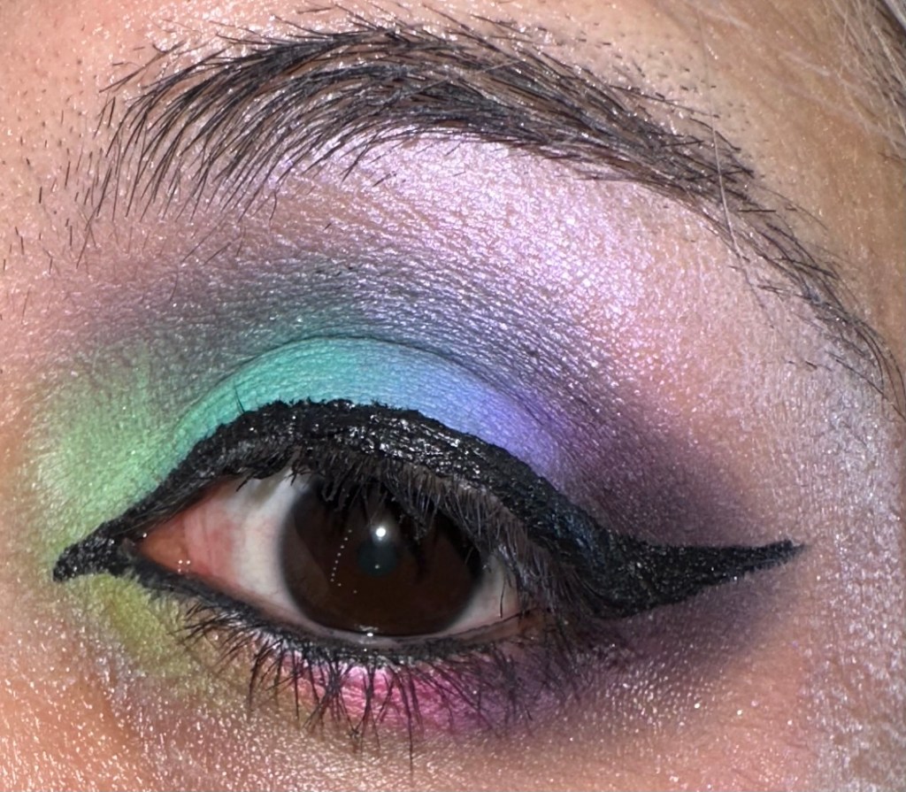Smokey pastel rainbow with pastel hair ! – The Olive Unicorn Beauty Review